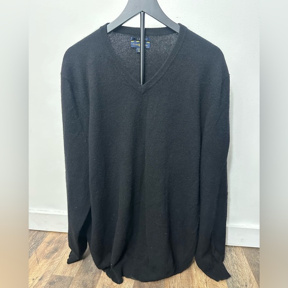 Club Room | Sweaters | Mens Club Room Black 0 Cashmere Vneck Sweater ...